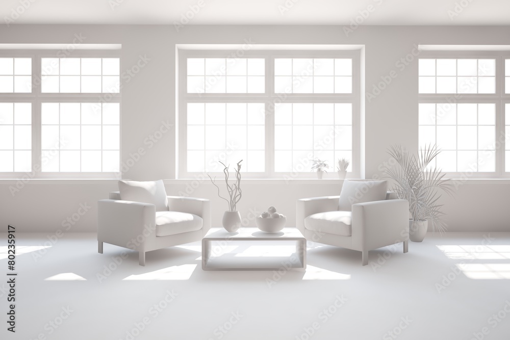 grey interior concept-3d rendering Stock Illustration | Adobe Stock