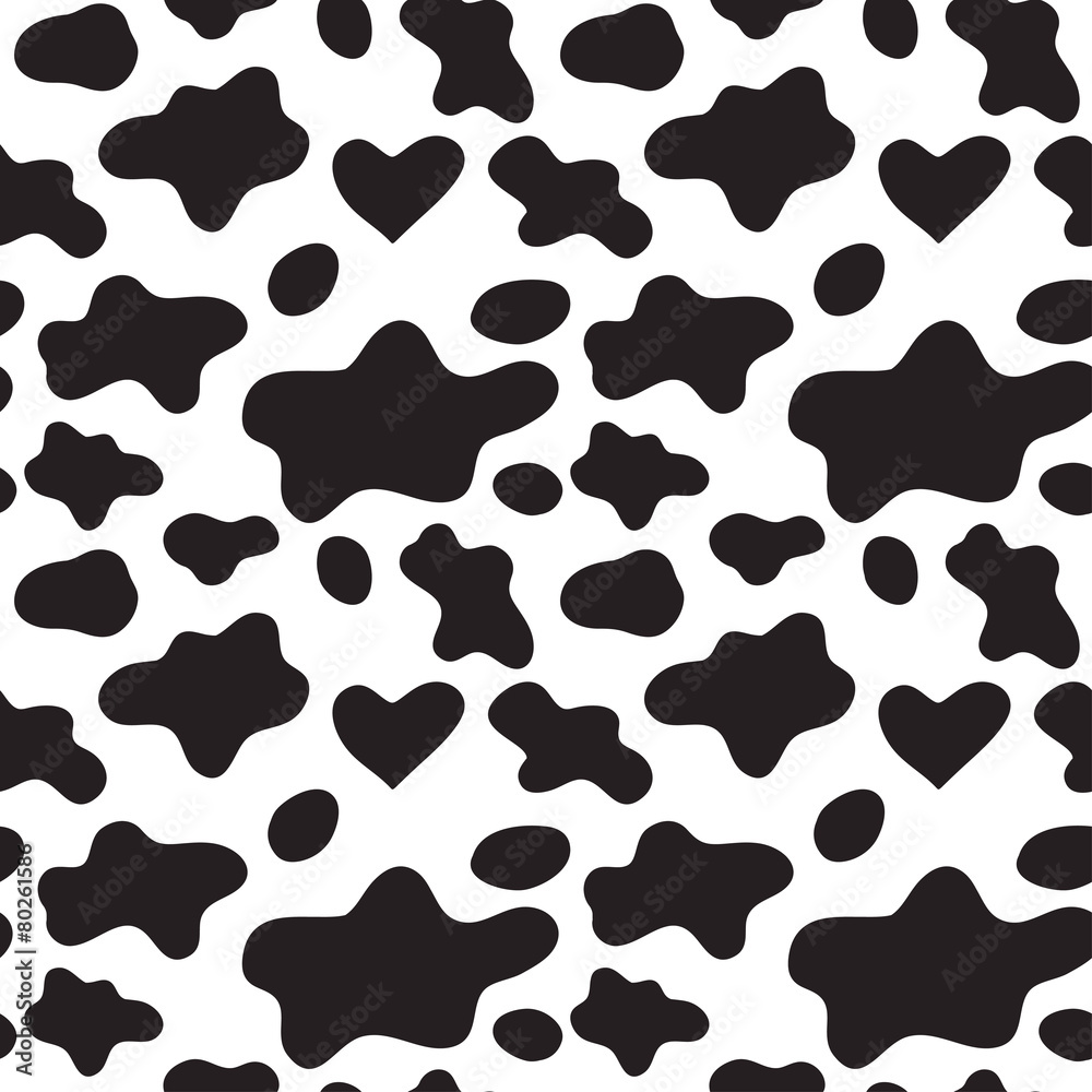 Cow print seamless pattern. Stock Vector | Adobe Stock