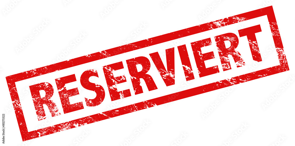 Stempel Rot Reserviert - Stock - GamesAgeddon