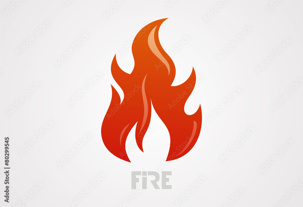 Fire logo vector illustration Stock Vector | Adobe Stock