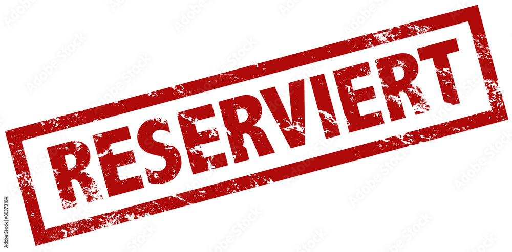 Stempel rot reserviert grunge vector de Stock | Adobe Stock