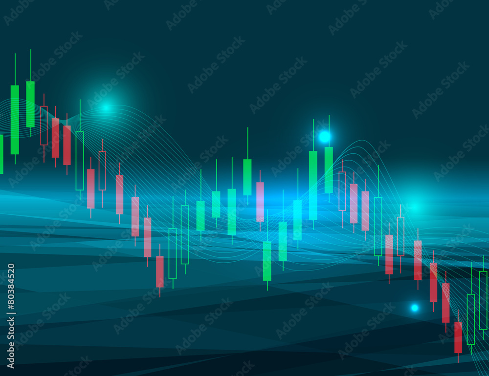 stock market chart vector illustration background Stock Vector | Adobe ...
