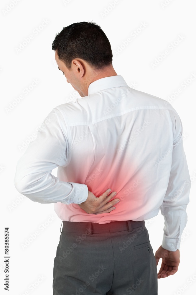 Portrait of the back of a businessman Stock Photo | Adobe Stock