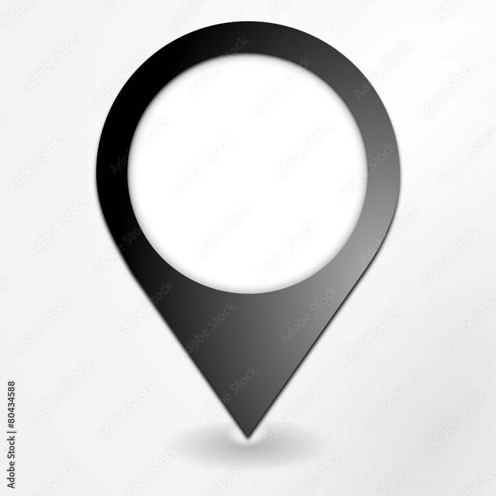 Vecteur Stock géolocalisation symbole noir | Adobe Stock