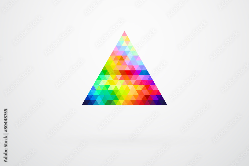 Triangle Color Palette Guide Spectrum Vector vector de Stock | Adobe Stock