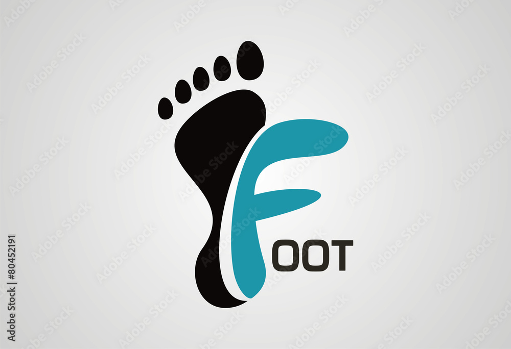 Foot creative logo vector Stock Vector | Adobe Stock