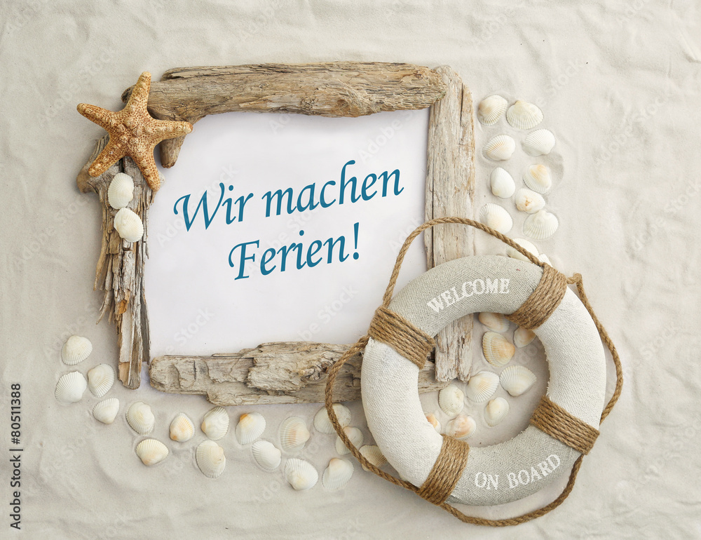 Wir machen Ferien Stock Photo | Adobe Stock
