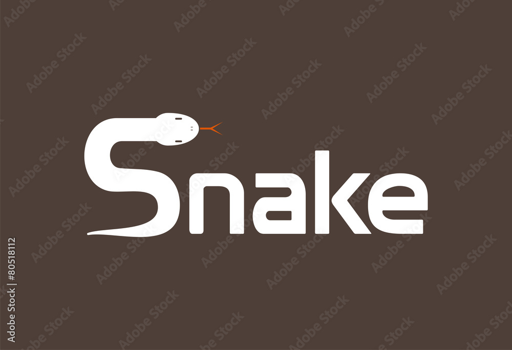 Snake logo vector Stock Vector | Adobe Stock
