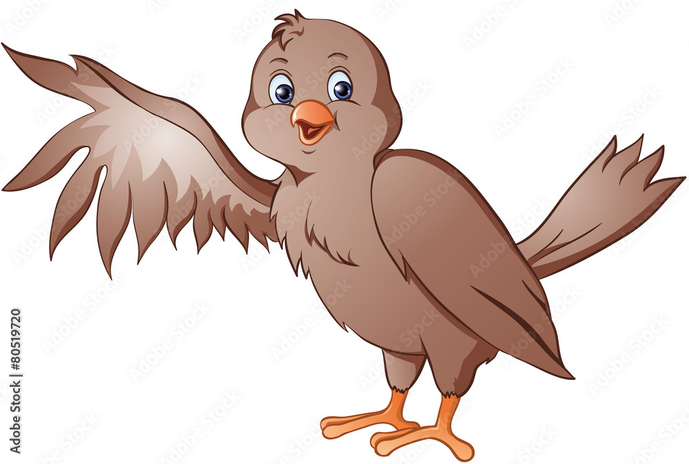 Kleiner Spatz Stock-Vektorgrafik | Adobe Stock