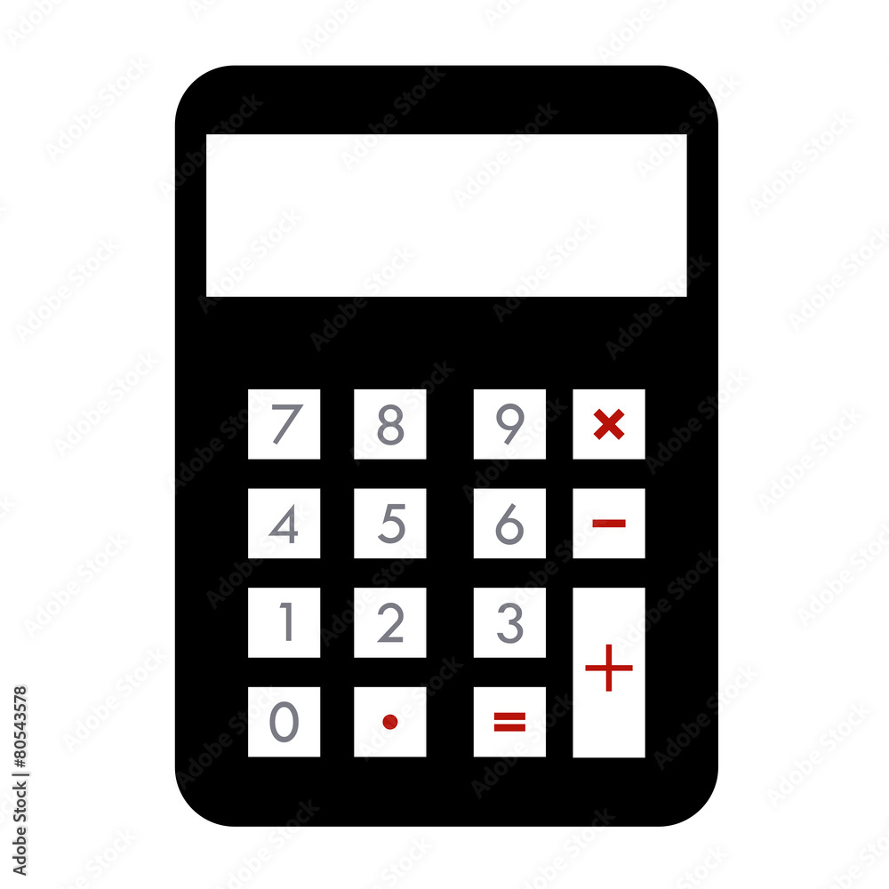 calculette Stock Vector | Adobe Stock