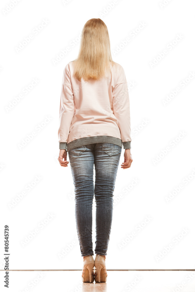 woman full body high heels shoes back view Stock Photo | Adobe Stock