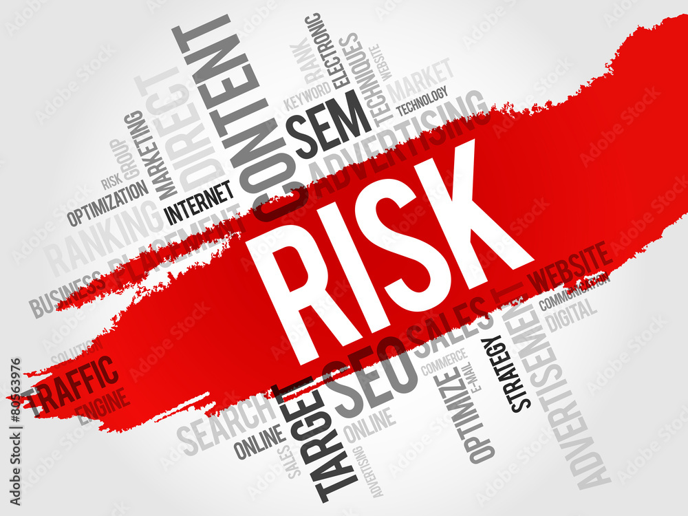 RISK word cloud, business concept Stock Vector | Adobe Stock