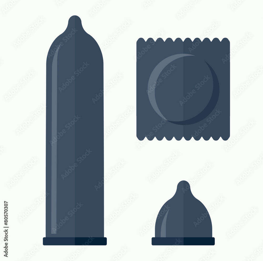 Vettoriale Stock Condom vector icon | Adobe Stock