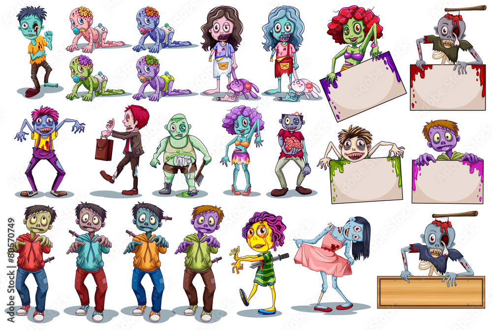 Zombies Stock Vector | Adobe Stock
