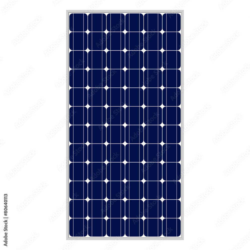 Photovoltaic module, 80,5 x158, true to scale Stock Vector | Adobe Stock