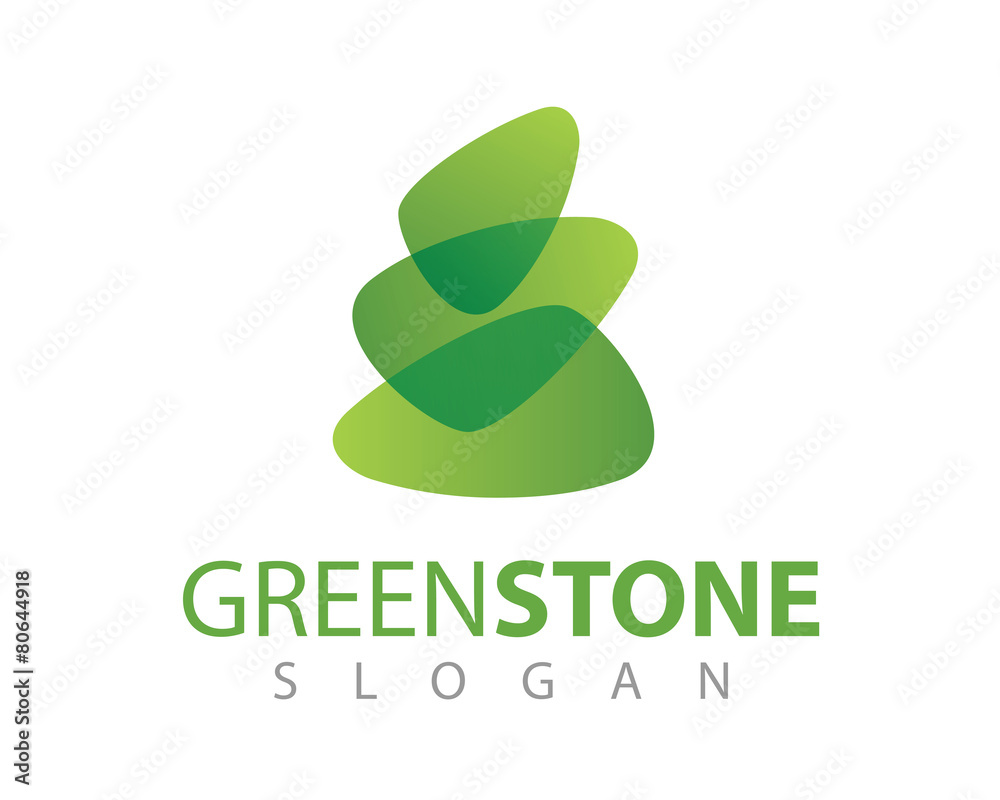 abstract logo - stone logo Stock Vector | Adobe Stock