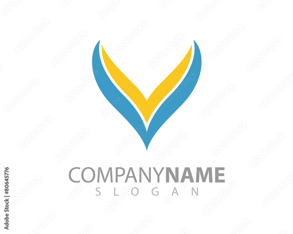 v logo vector เวกเตอร์สต็อก | Adobe Stock