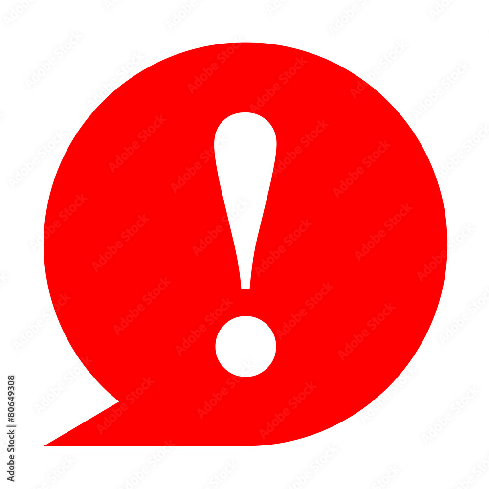 Icono simbolo atencion ilustración de Stock | Adobe Stock