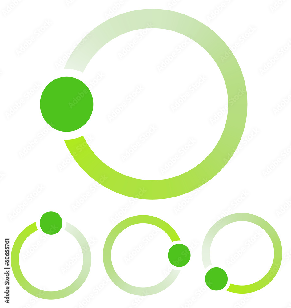 Preloader, circular shape. Segmented circle Stock Vector | Adobe Stock