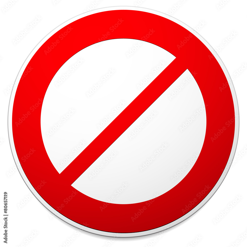 Deny, do not, prohibition sign. Restriction, no entry, no way ve Stock ...