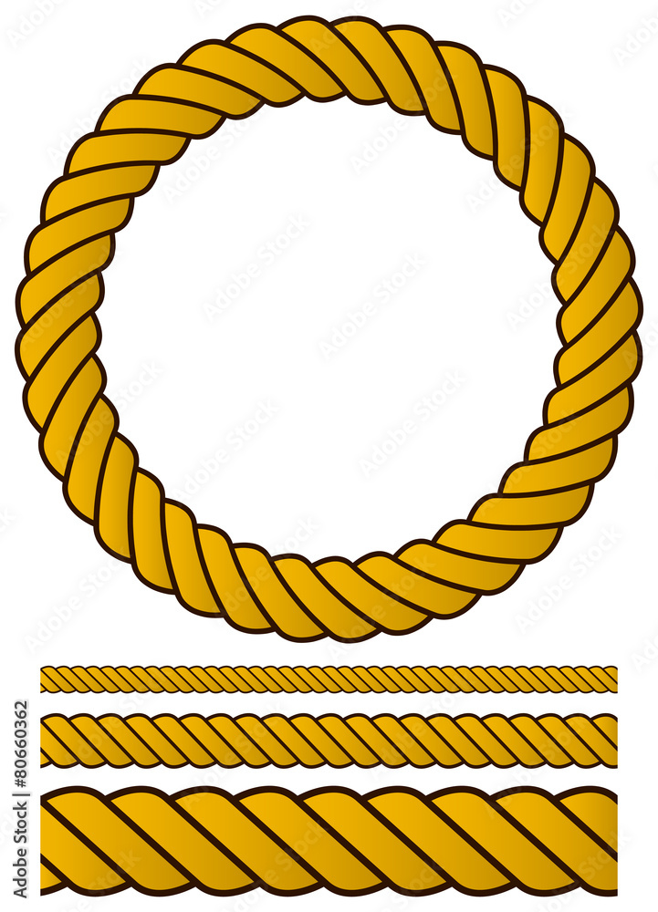Rope vector set. Stock Vector | Adobe Stock