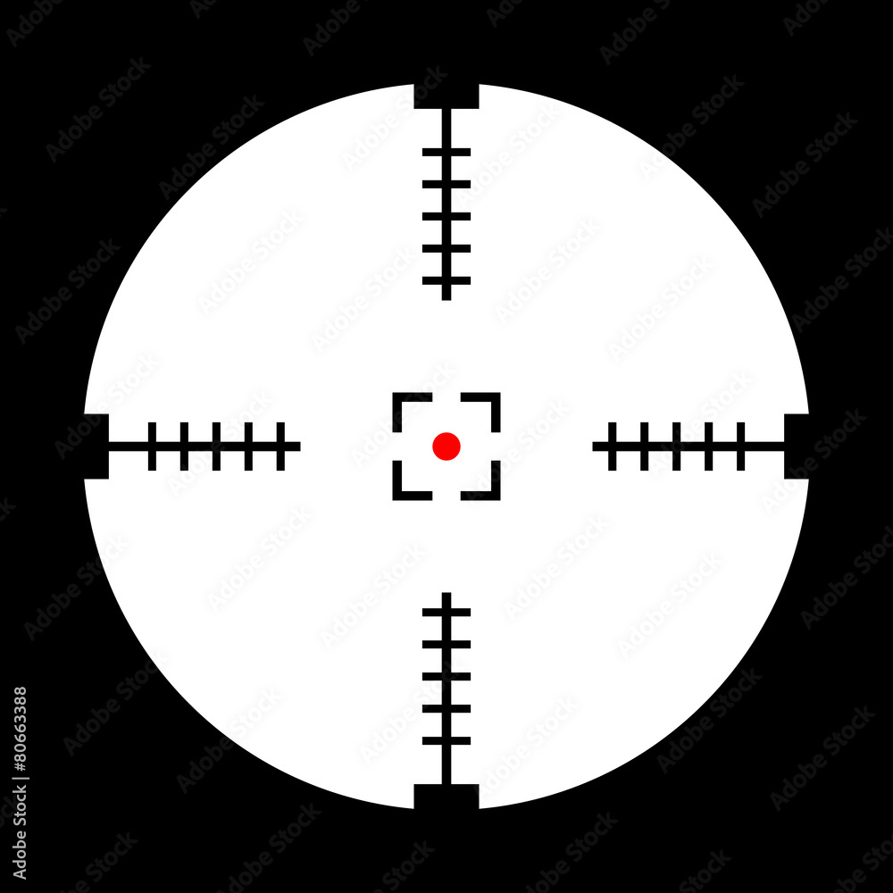 Crosshair, reticle Stock Vector | Adobe Stock