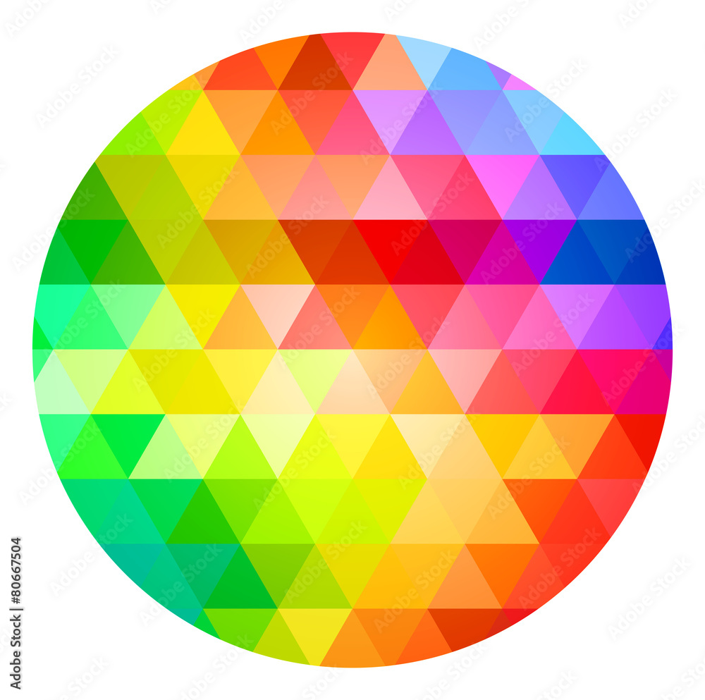 Circle Color Palette Guide Spectrum Vector Stock Vector | Adobe Stock