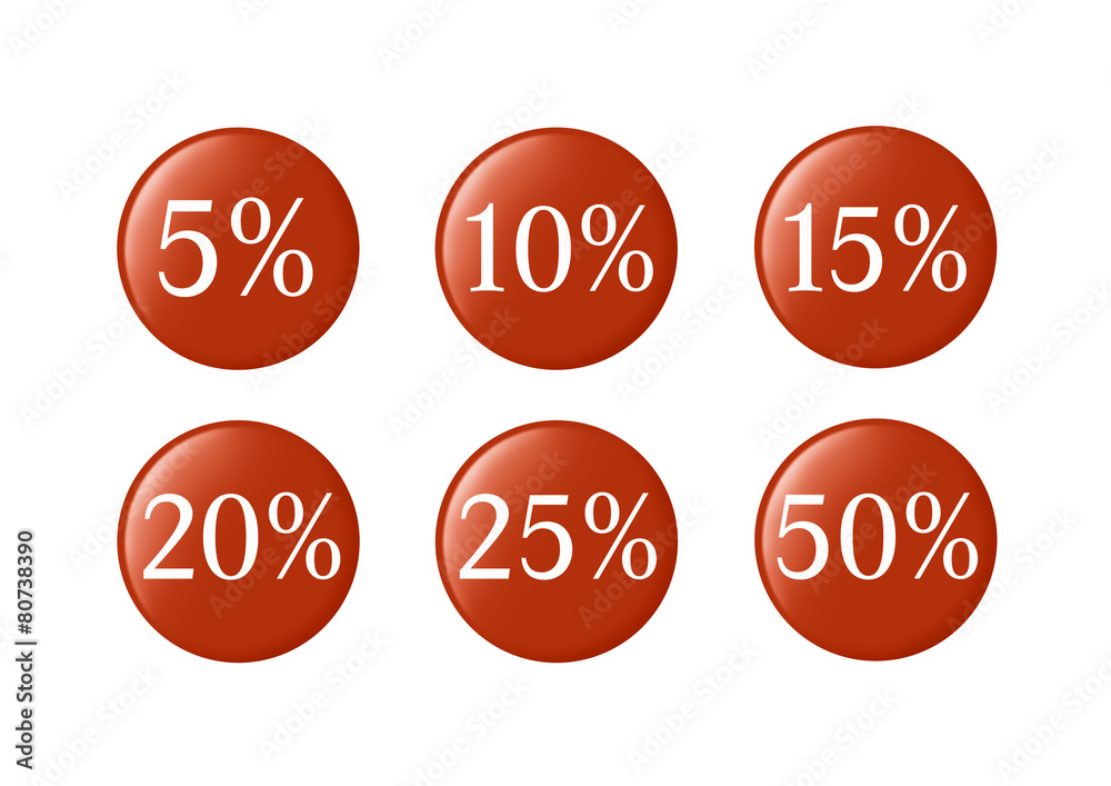 Rabattaktion mit Buttons Stock-Illustration | Adobe Stock