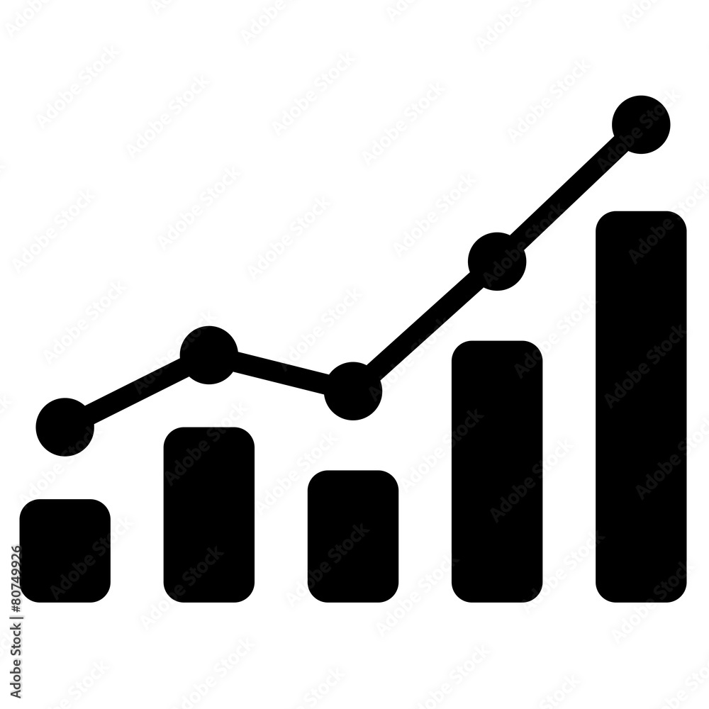 vector black bar chart icon on white background. Stock-Vektorgrafik ... vector black bar chart icon on white background. Stock-Vektorgrafik ...