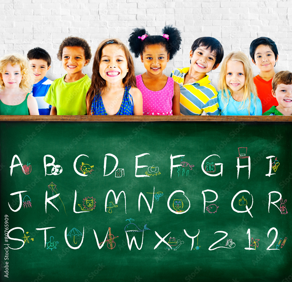 English Alphabet Letters Number Education Concept Stock Photo | Adobe Stock