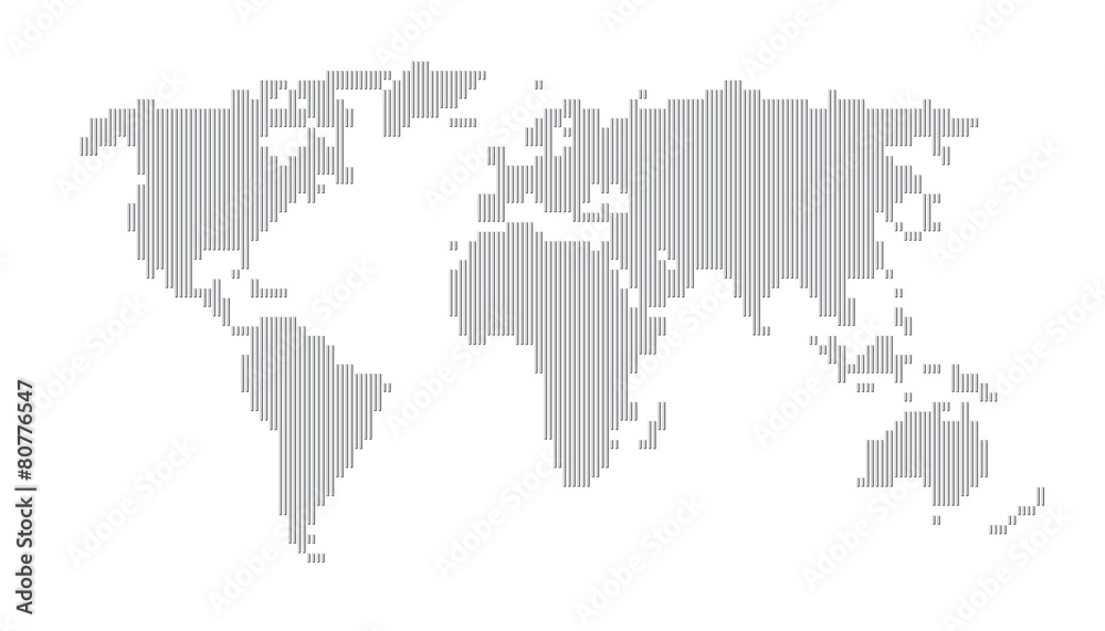 World map vertical lines EPS 10 Stock-Vektorgrafik | Adobe Stock
