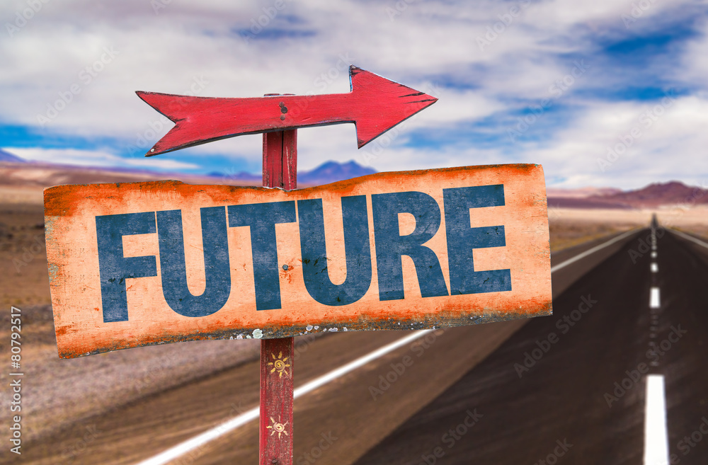 Future sign with road background Stock Photo | Adobe Stock
