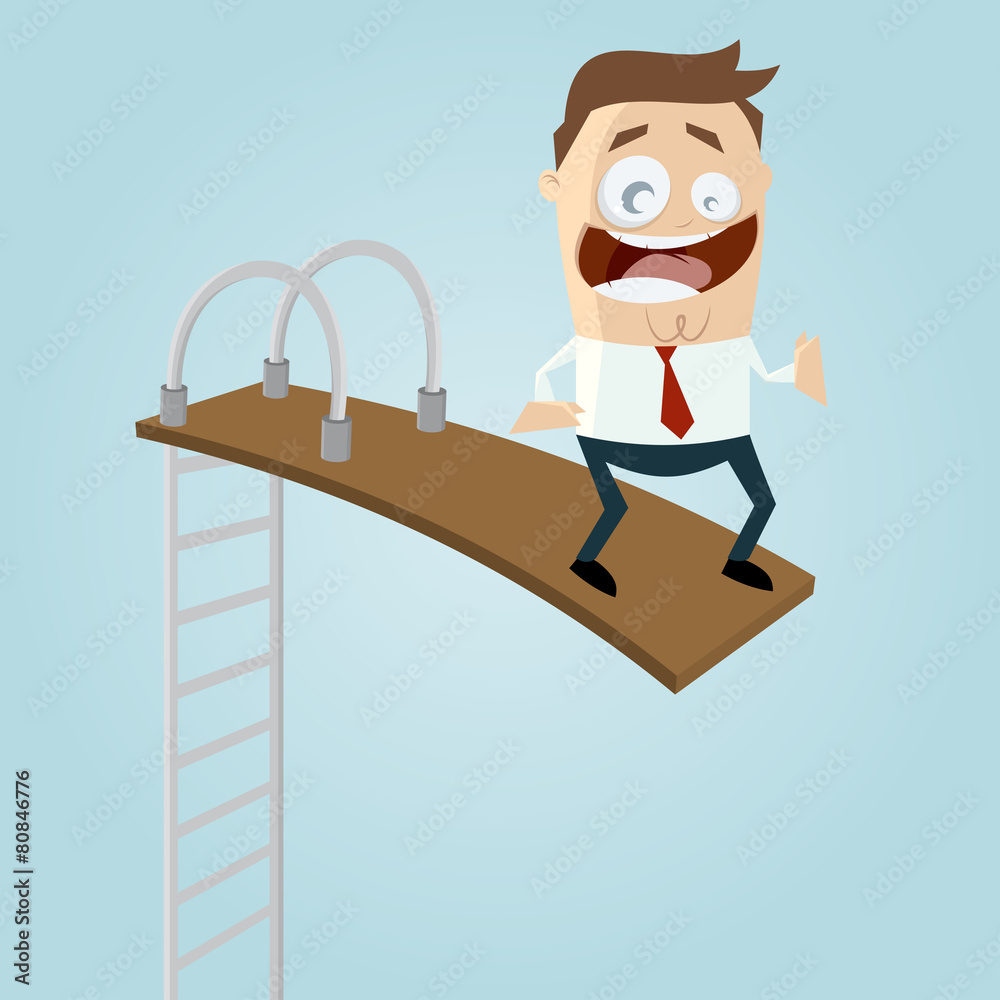 sprungbrett cartoon clipart lustig Stock Vector | Adobe Stock