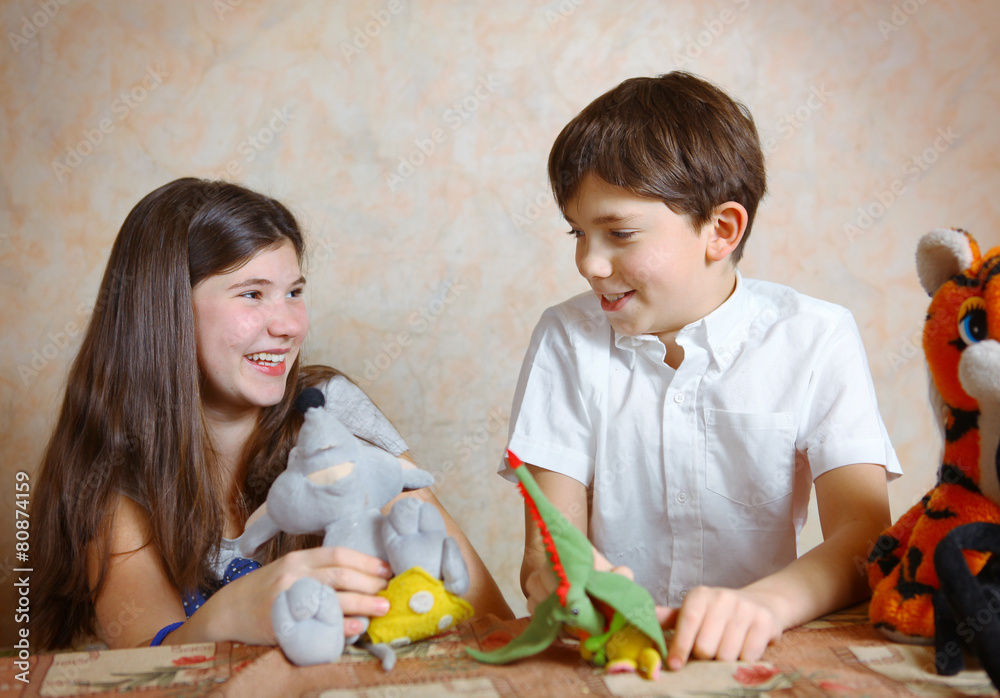 beautiful preteen girl with birthday presents Stock Photo | Adobe Stock