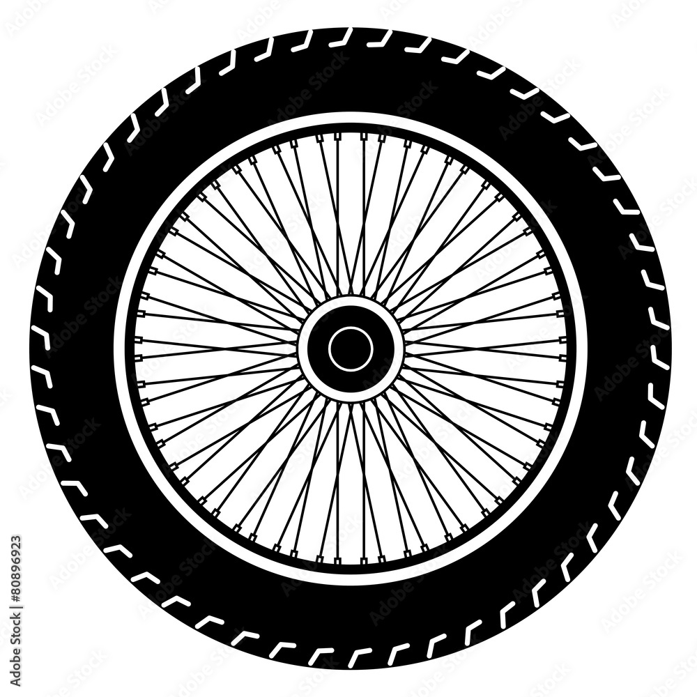 motorcycle wheel vector Stock Vector | Adobe Stock