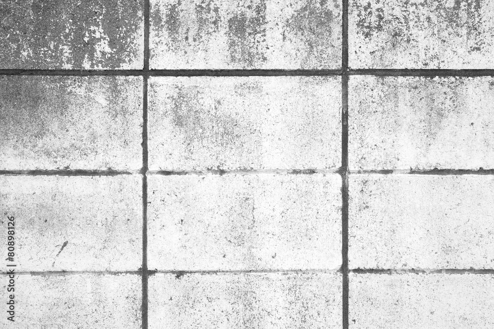 White concrete block wall seamless background and texture Stock Photo ...