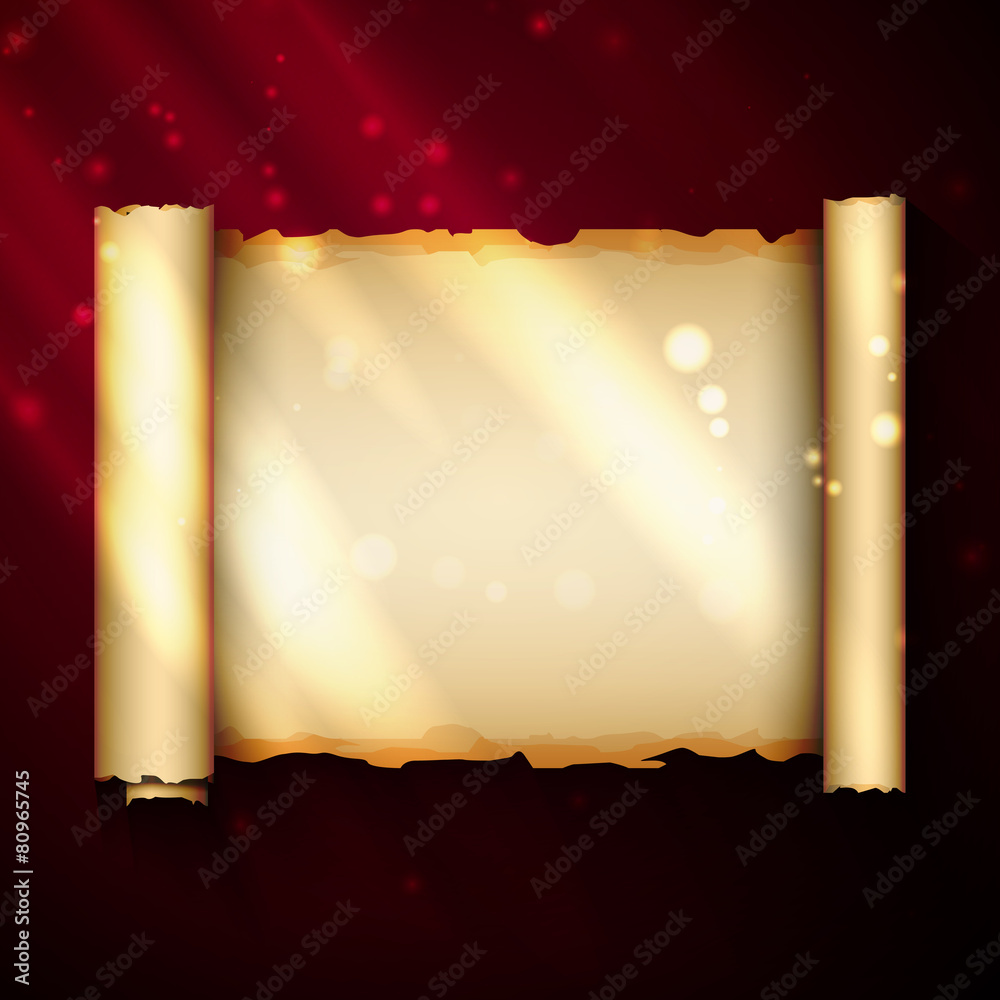 magic scroll Stock Vector | Adobe Stock