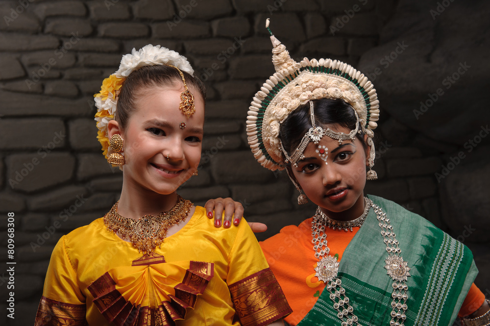 pretty girls in traditional costumes Stock Photo | Adobe Stock