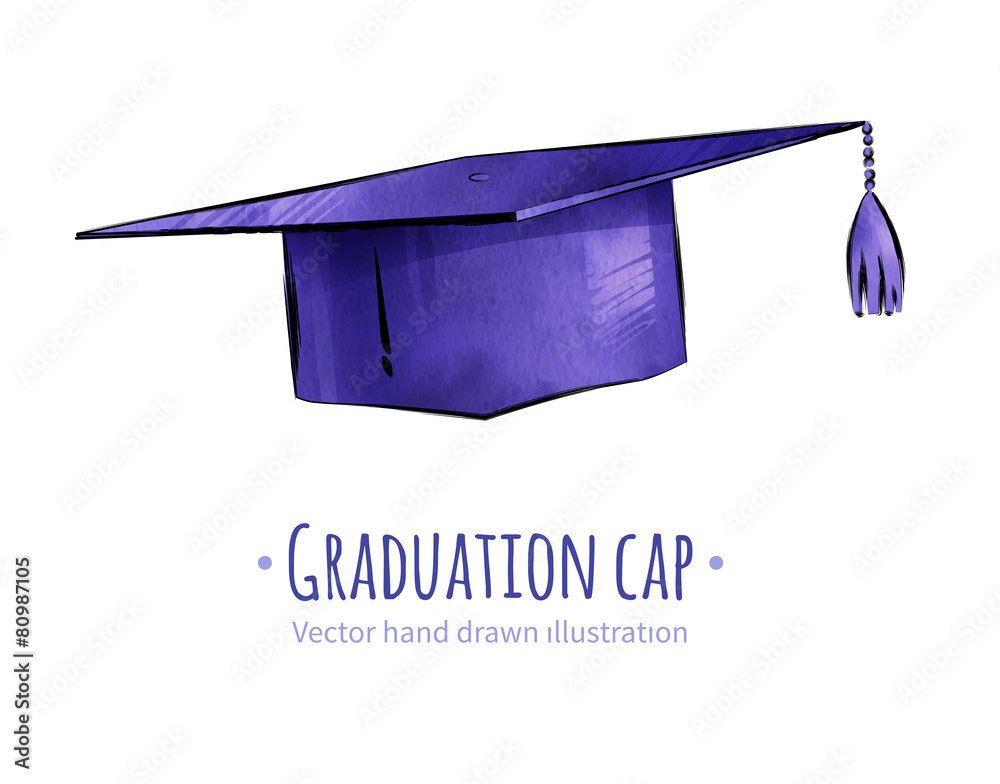 Graduation cap. Stock Vector | Adobe Stock