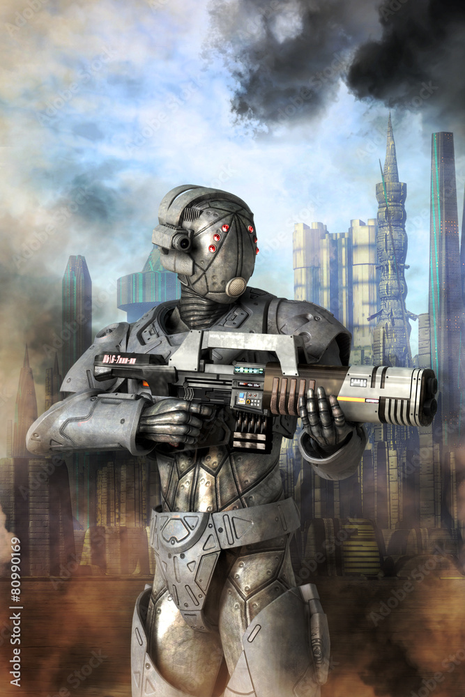 Android unit heavy trooper Stock Illustration | Adobe Stock