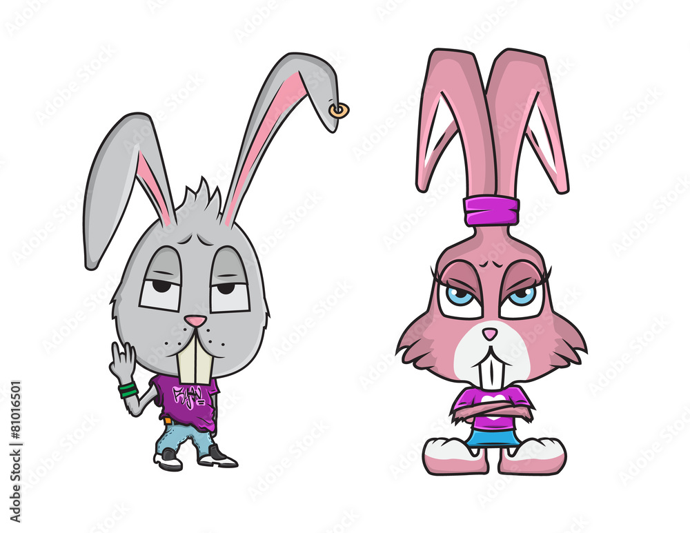 Female Rabbit Cartoon Characters