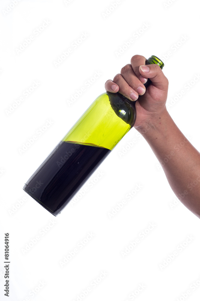 mano agarrando una botella Stock Photo | Adobe Stock