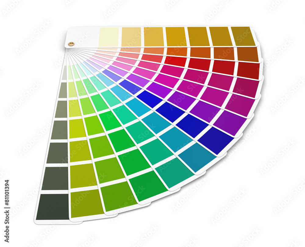 Pantone color palette guide (clipping path included) Stock Illustration ...