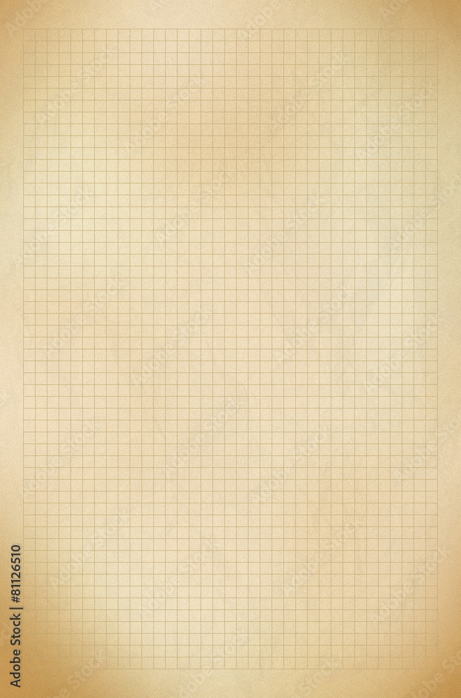 Blank millimeter old graph paper grid sheet background or textur Stock ...