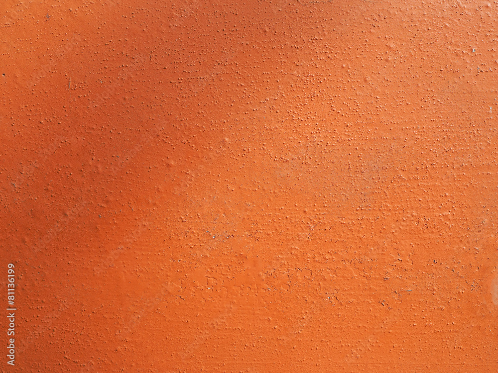 Orange plaster wall Stock Photo | Adobe Stock