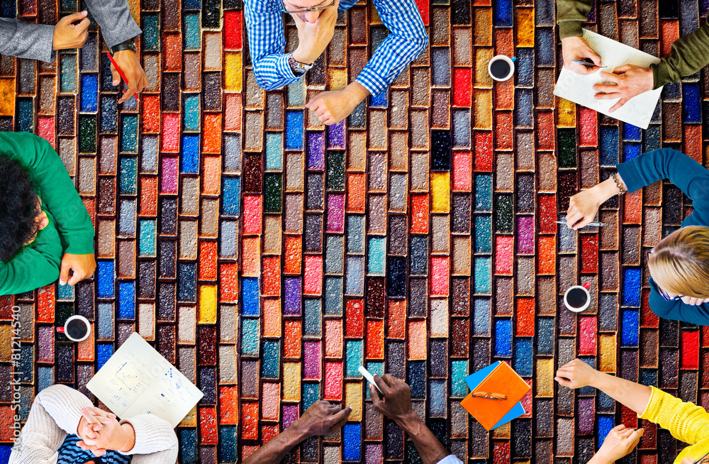 Diversity Teamwork Discussion Meeting Planning Concept Stock Photo ...