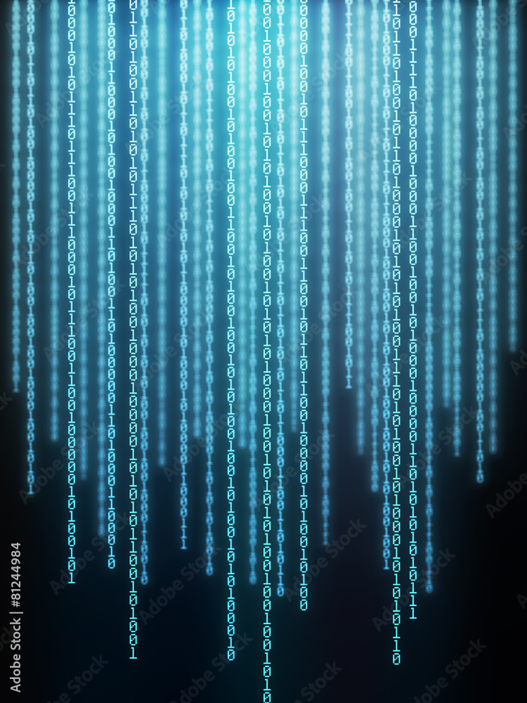 Background image of binary codes in vertical layout. Stock Illustration ...