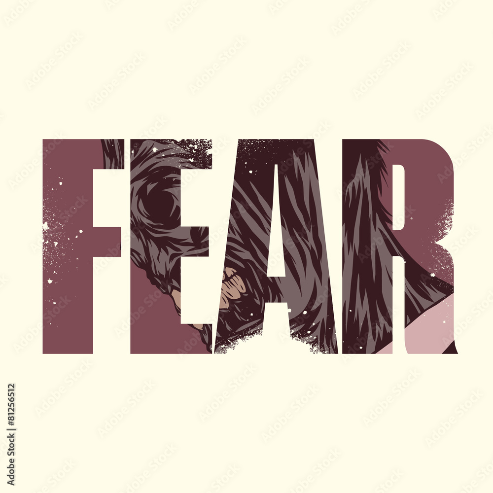 Fear sign Stock Vector | Adobe Stock