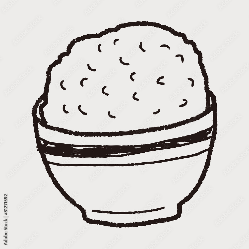 rice doodle Stock Vector | Adobe Stock