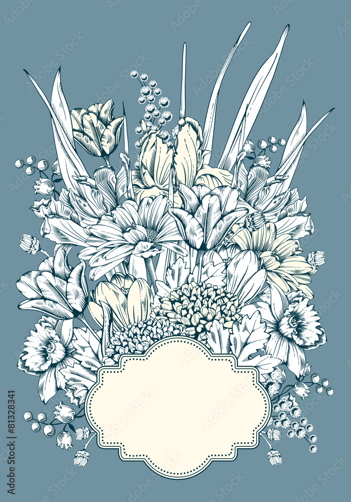 Spring flowers Stock Vector | Adobe Stock